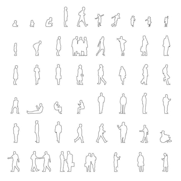 2D People Collection – BIMcraftHQ